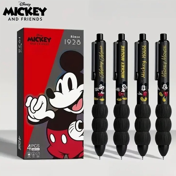 Disney | Office | Disney Mickey Mouse Retractable Round Ballpoint Black ...